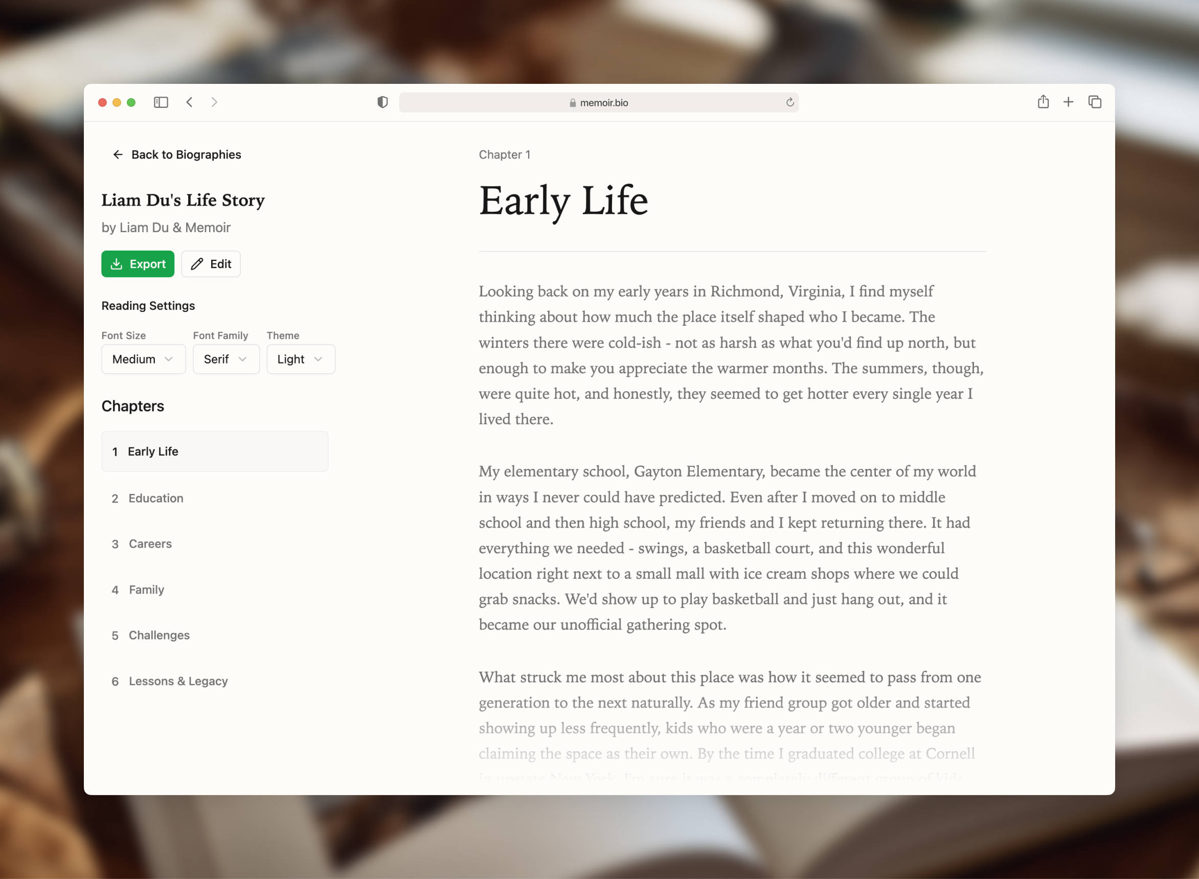 Memoir - Your Life Story, Preserved | AI-Powered Digital Memoirs
